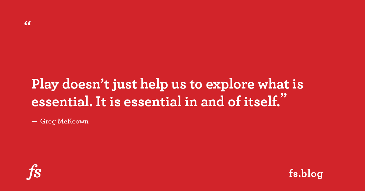 How Play Enriches Our Creative Capacity