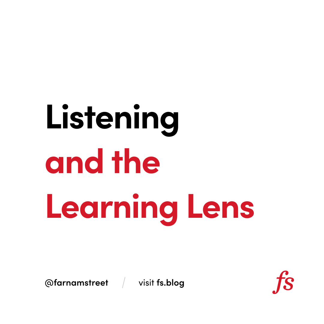 Listening and the Learning Lens
