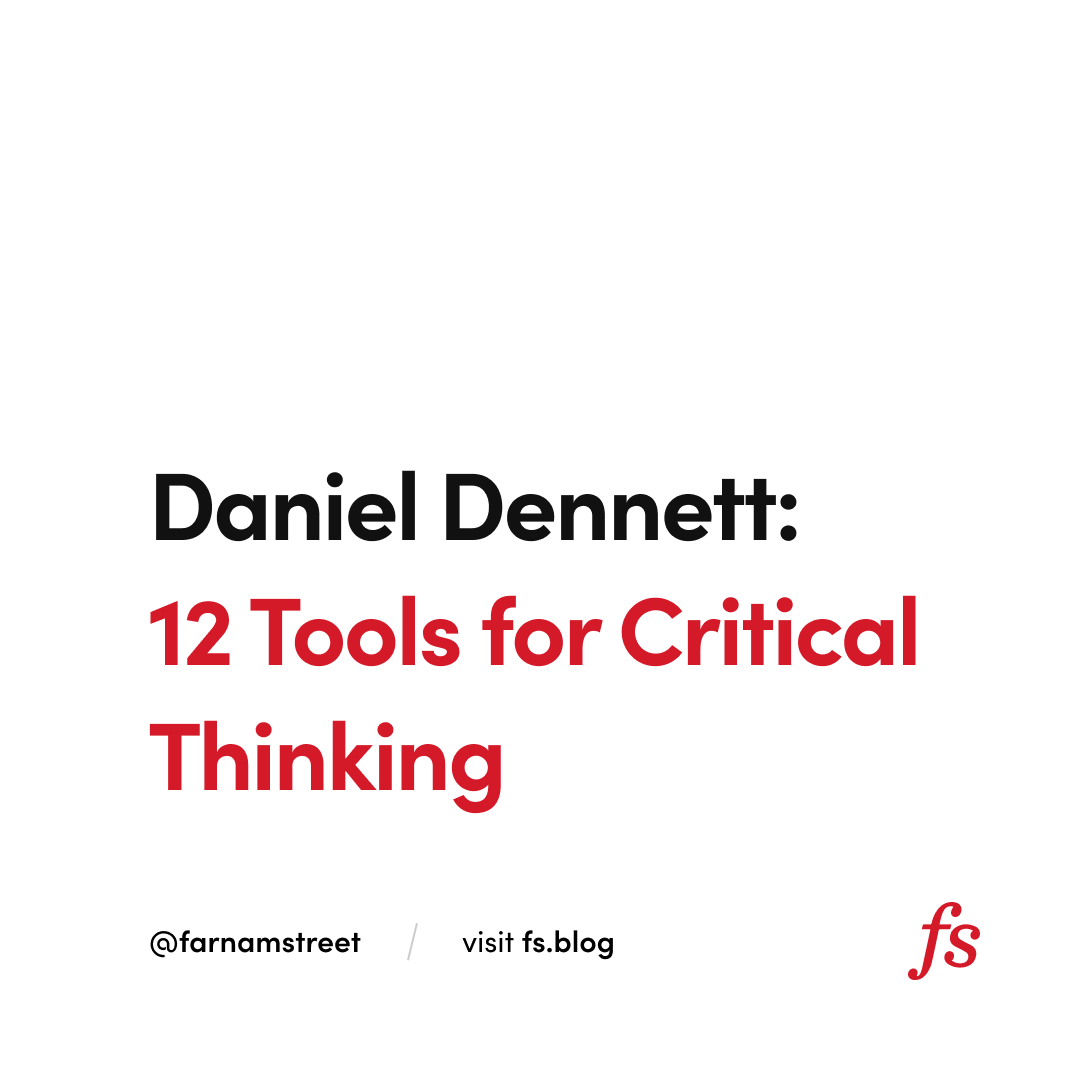 Daniel Dennett: Tools for Critical Thinking