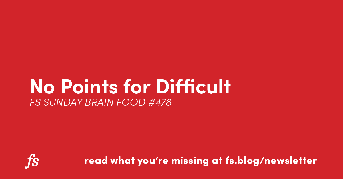 No Points for Difficult